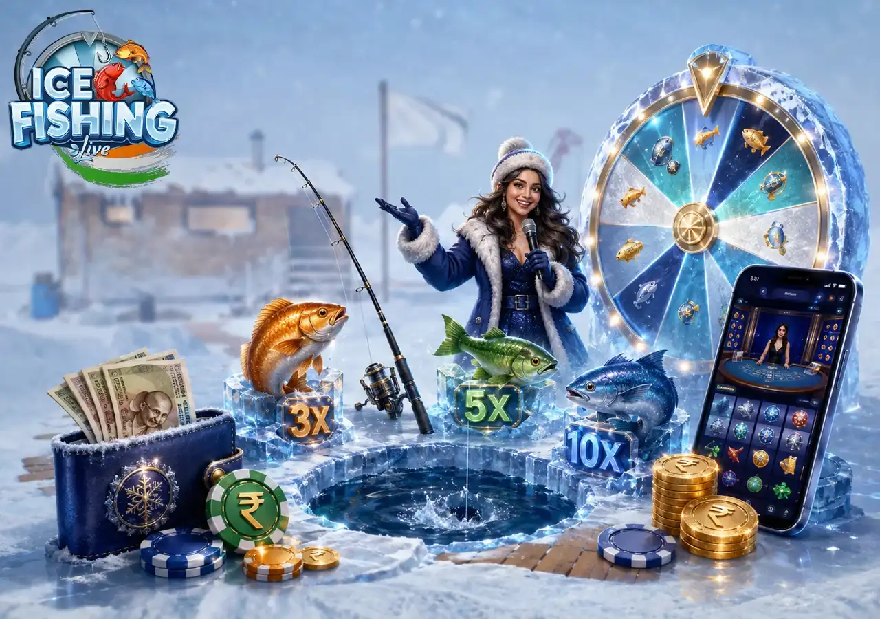 Ice Fishing Game in India: Win Up to x5,000 Your Stake!